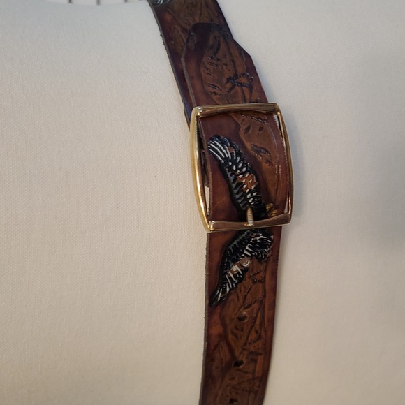 Accessories | Engraved Brown Leather Eagle Belt With Name Pam Size 3 ...